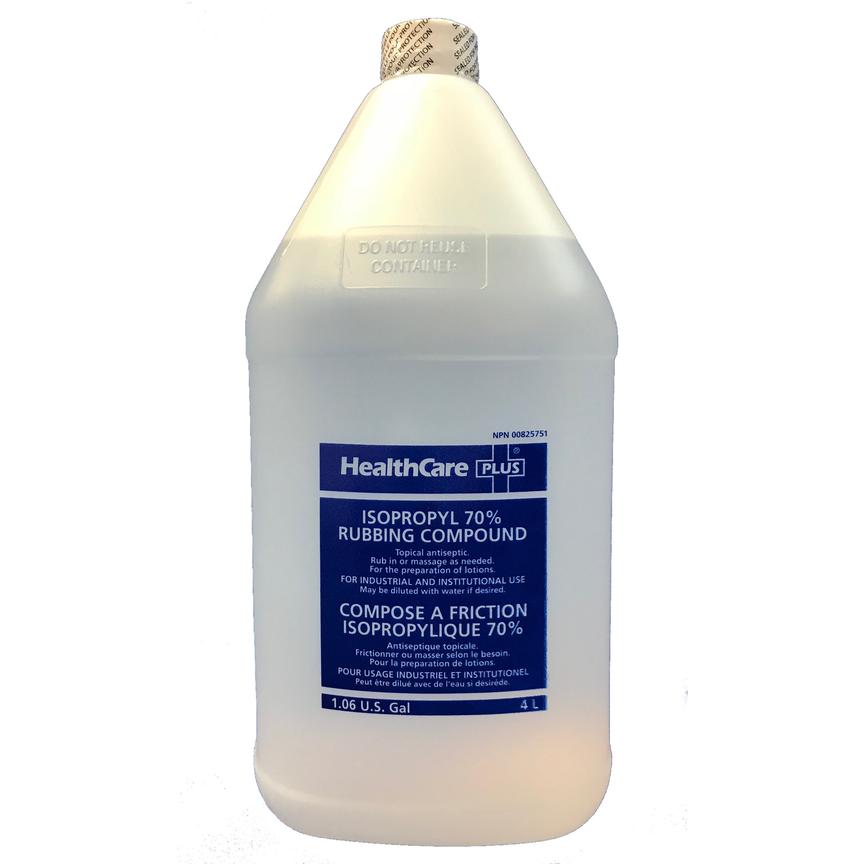 Isopropyl Alcohol 70%, Colourless, 4L — Rehab Ninja